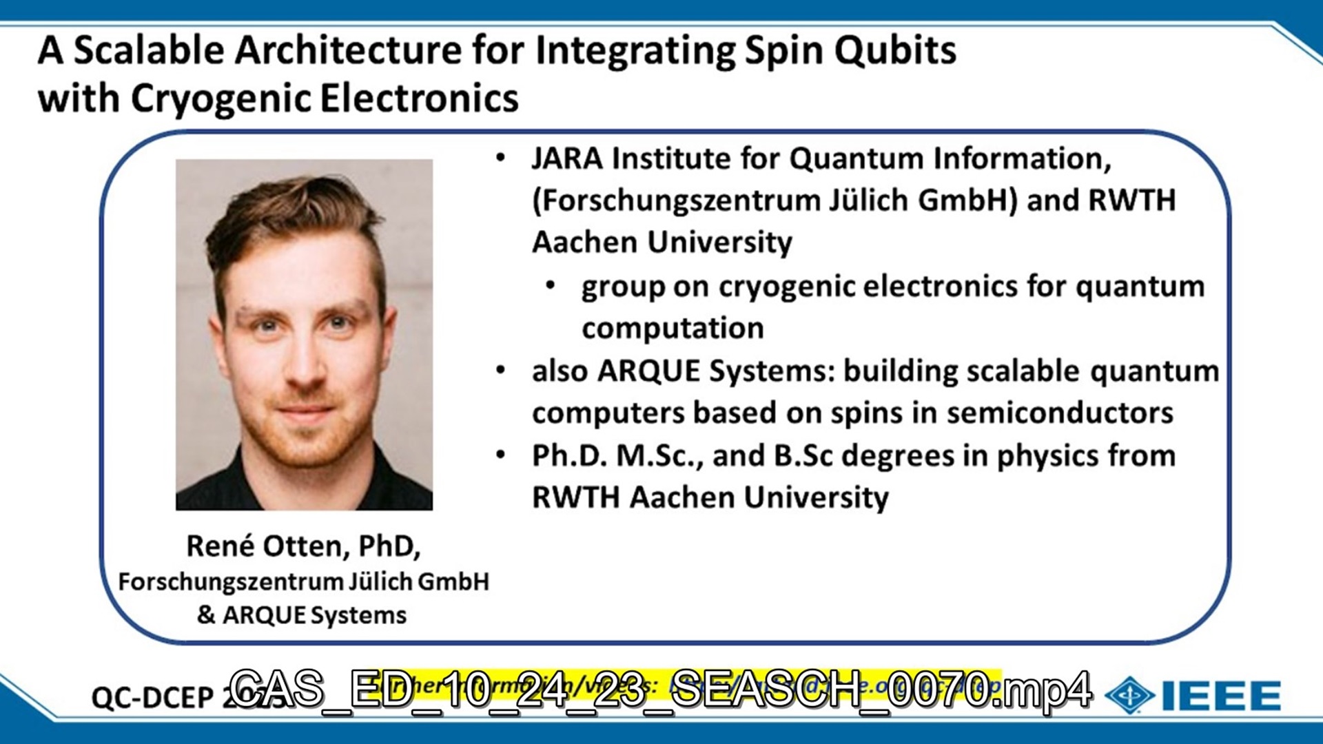 A Scalable Architecture for Integrating Spin Qubits with Cryogenic Electronics | Circuits and ...