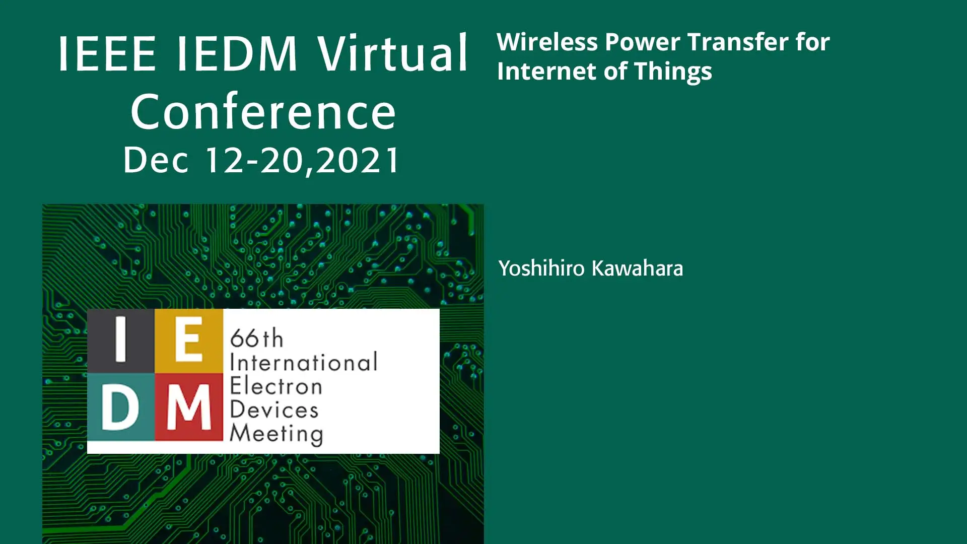 Technology Sessions: SoC Compatible 1T1C FeRAM Memory Array Based on ...