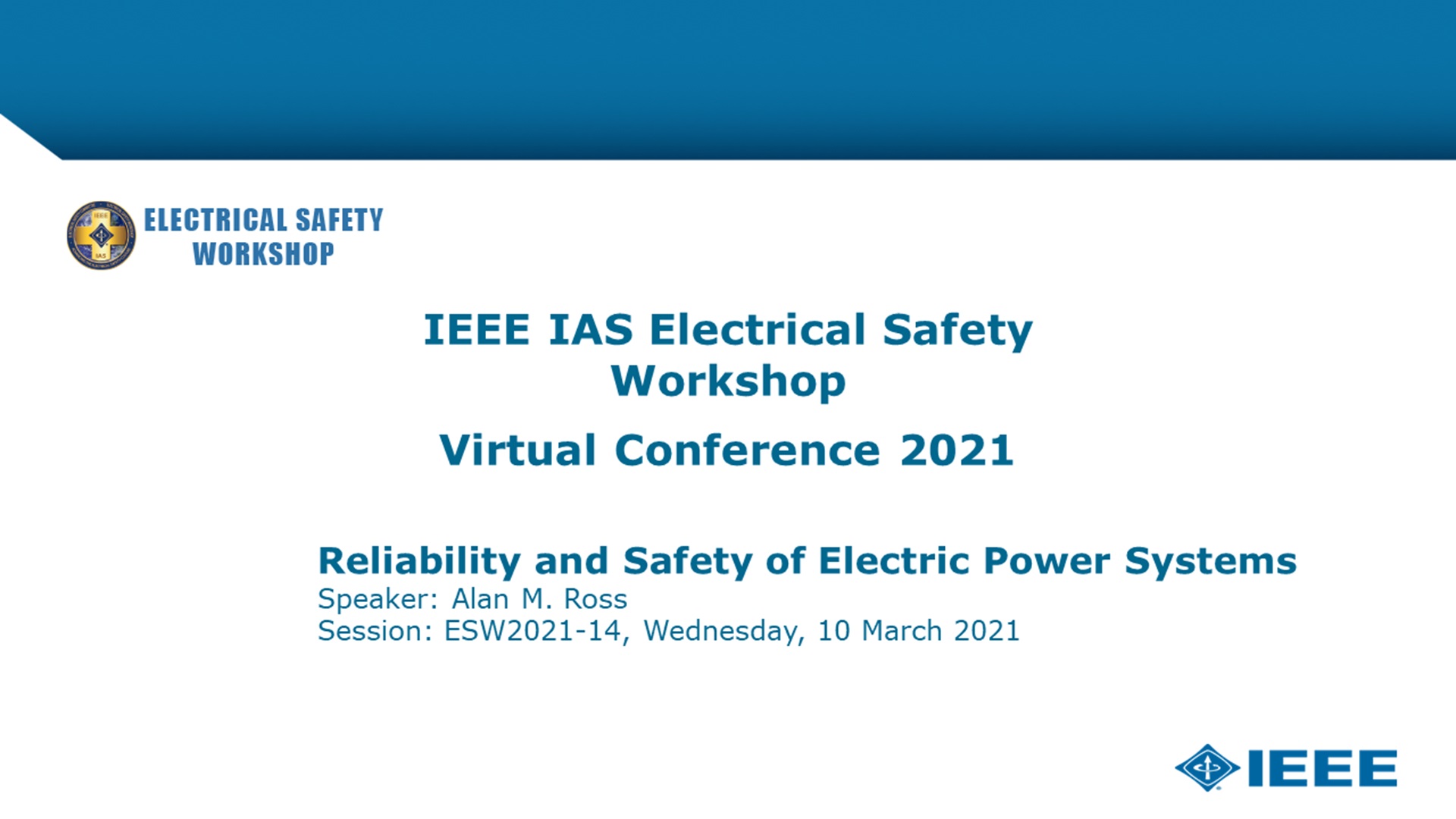 ESW2021-14: Reliability and Safety of Electric Power Systems | Industry ...