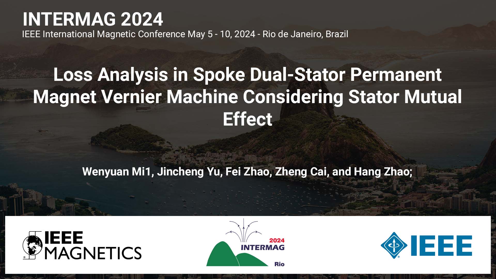 Loss Analysis in Spoke Dual-Stator Permanent Magnet Vernier Machine Considering Stator Mutual ...
