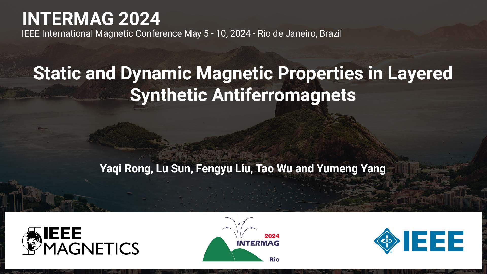 Static and Dynamic Magnetic Properties in Layered Synthetic ...