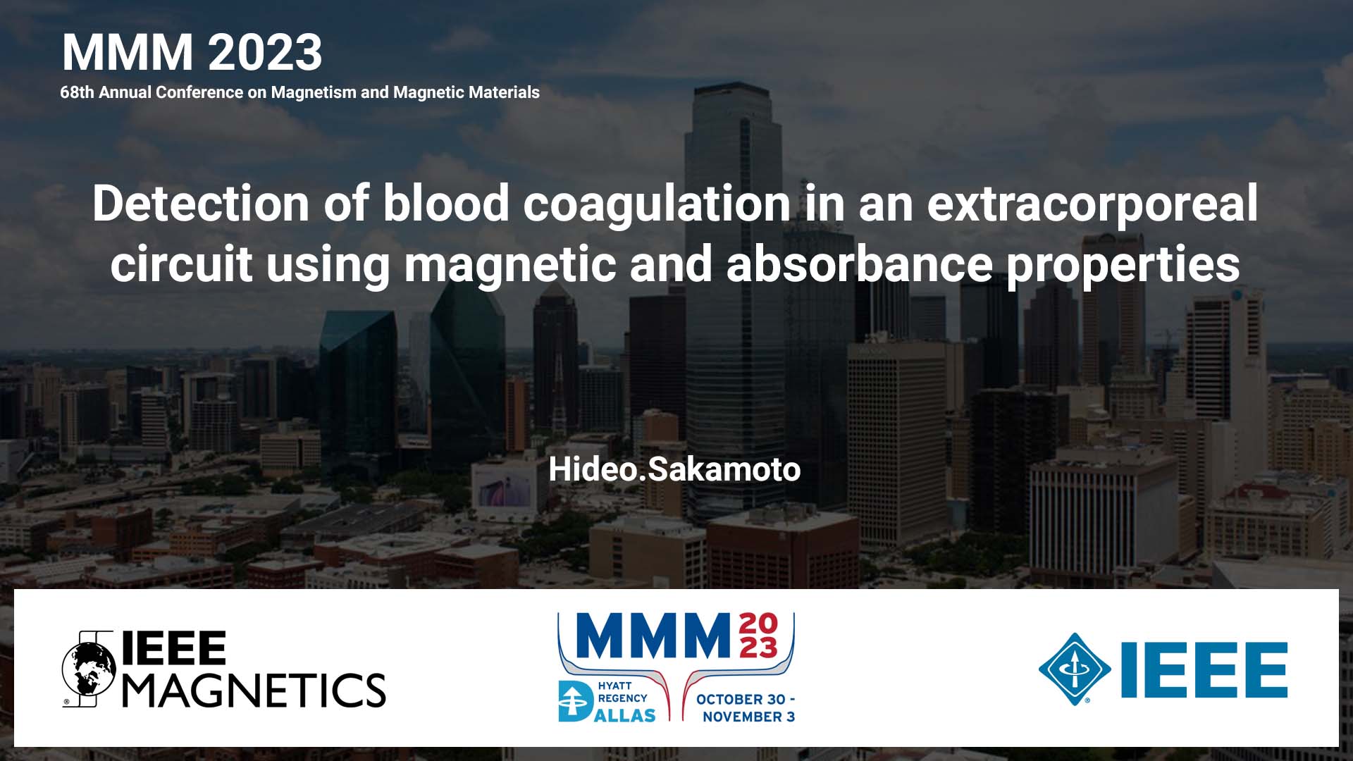 VP4-02: Detection of blood coagulation in an extracorporeal circuit ...