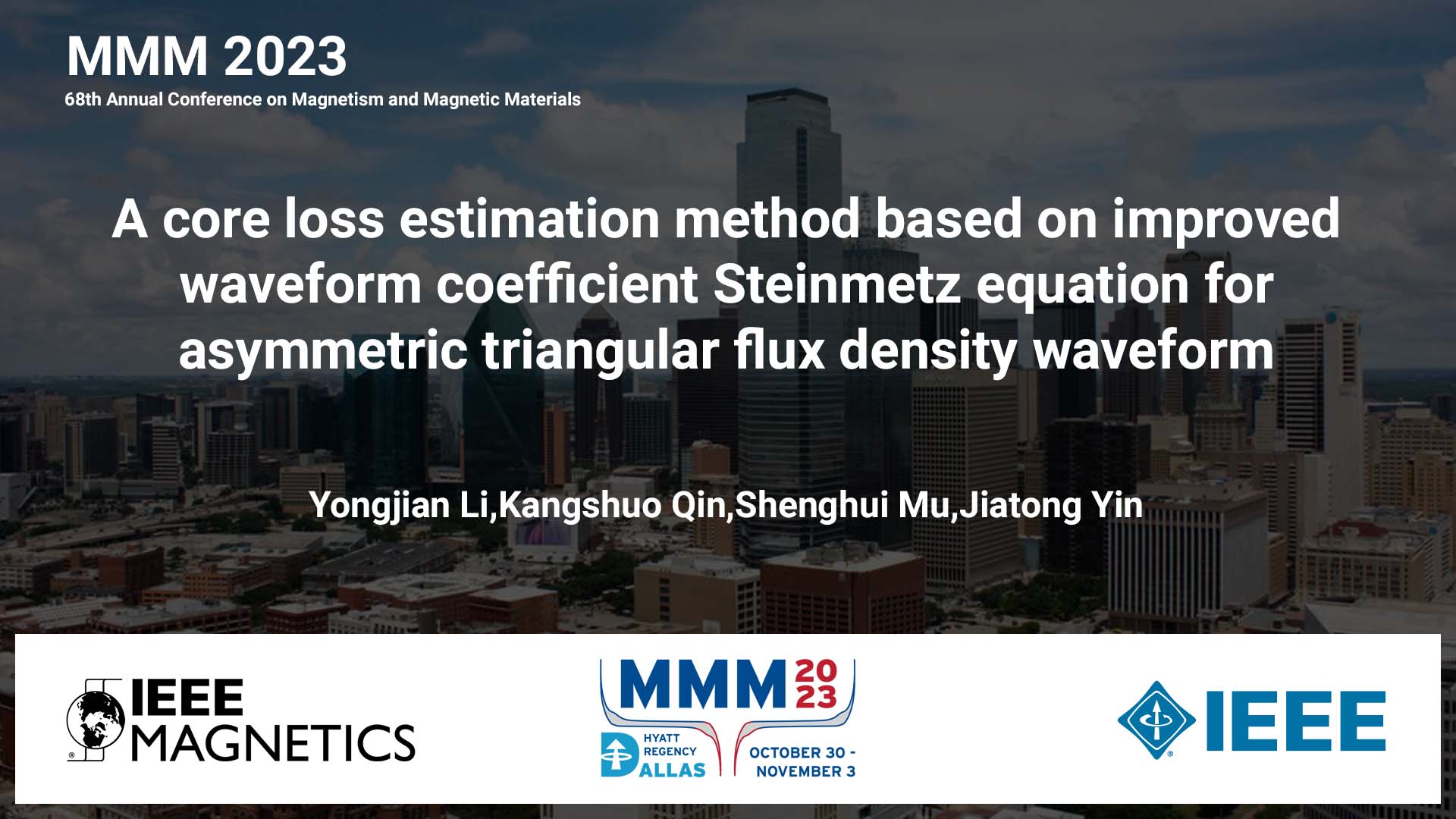 VP12-43: A core loss estimation method based on improved waveform ...