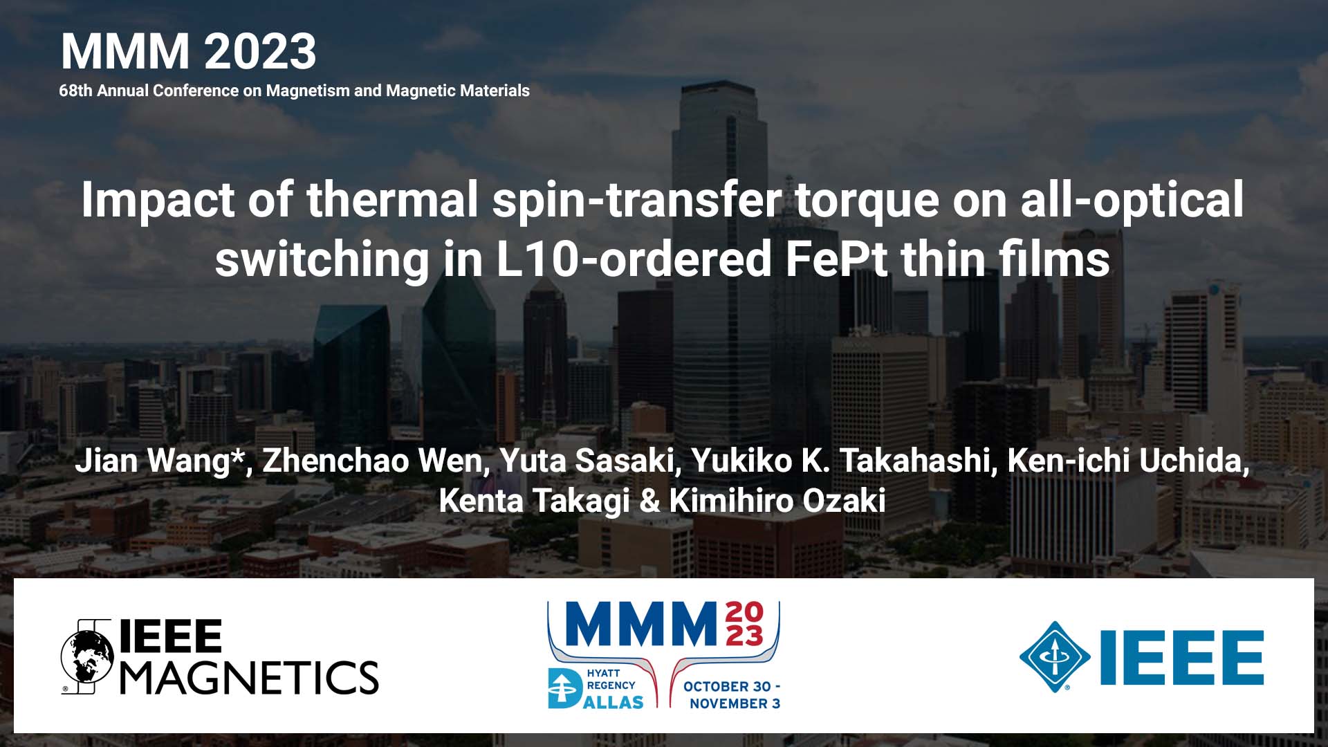VP5-03: Impact of thermal spin-transfer torque on all-optical switching ...