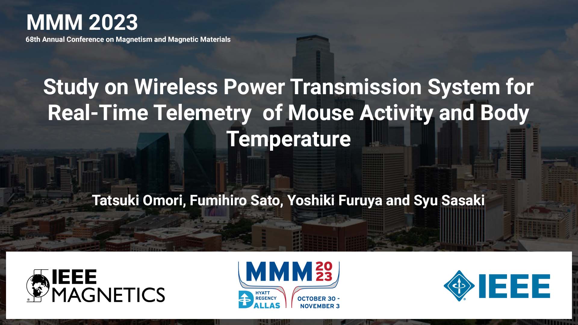 VP4-05: Study on Wireless Power Transmission System for Real-Time ...