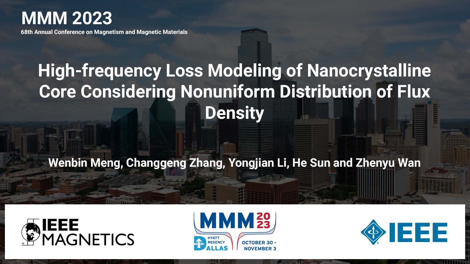 VP12-45: High-frequency Loss Modeling of Nanocrystalline Core ...