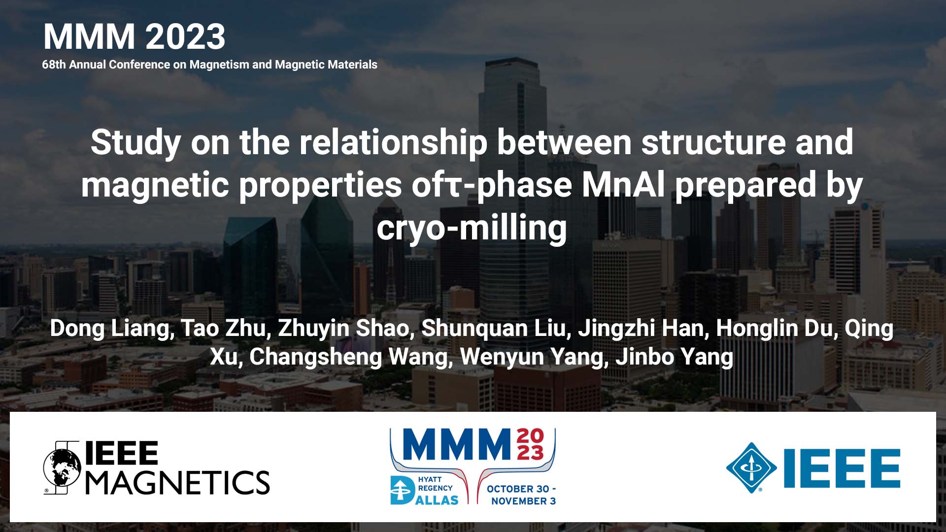 VP3-11: Study on the relationship between structure and magnetic ...