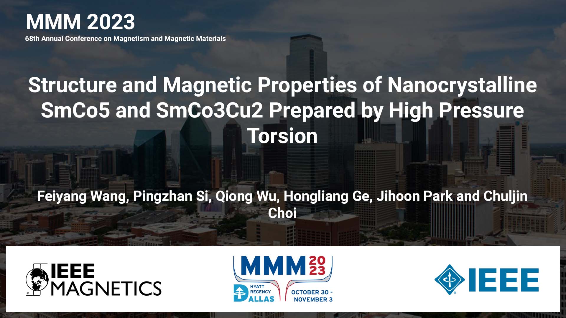VP3-07: Structure and Magnetic Properties of Nanocrystalline SmCo5 and ...