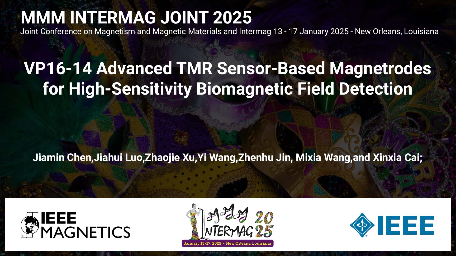 VP16-14 Advanced TMR Sensor-Based Magnetrodes for High-Sensitivity Biomagnetic Field Detection ...
