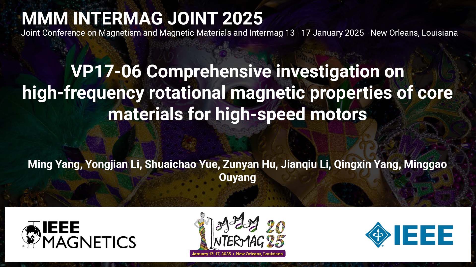 VP17-06 Comprehensive investigation on high-frequency rotational ...