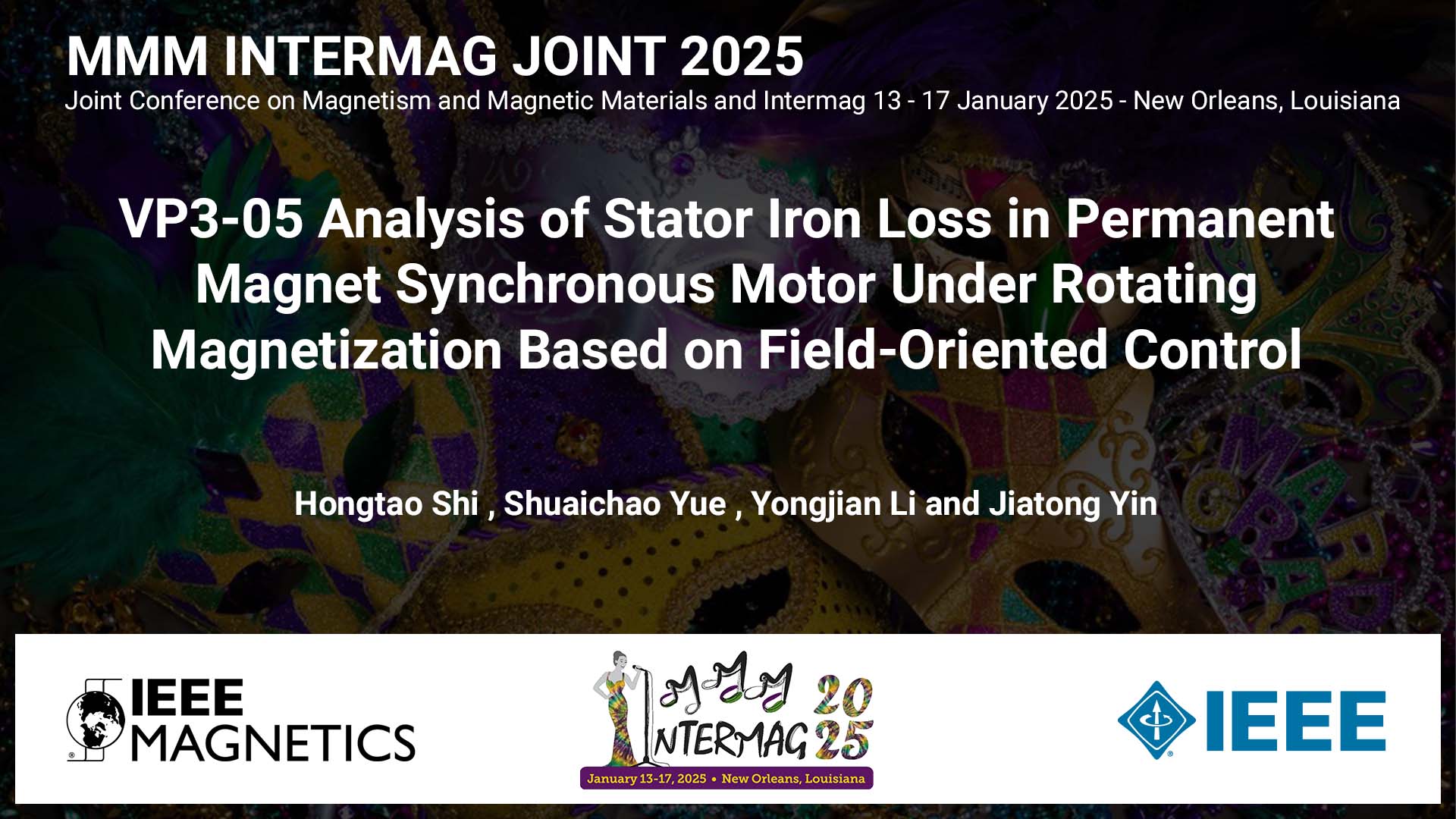 VP3-05 Analysis of Stator Iron Loss in Permanent Magnet Synchronous ...