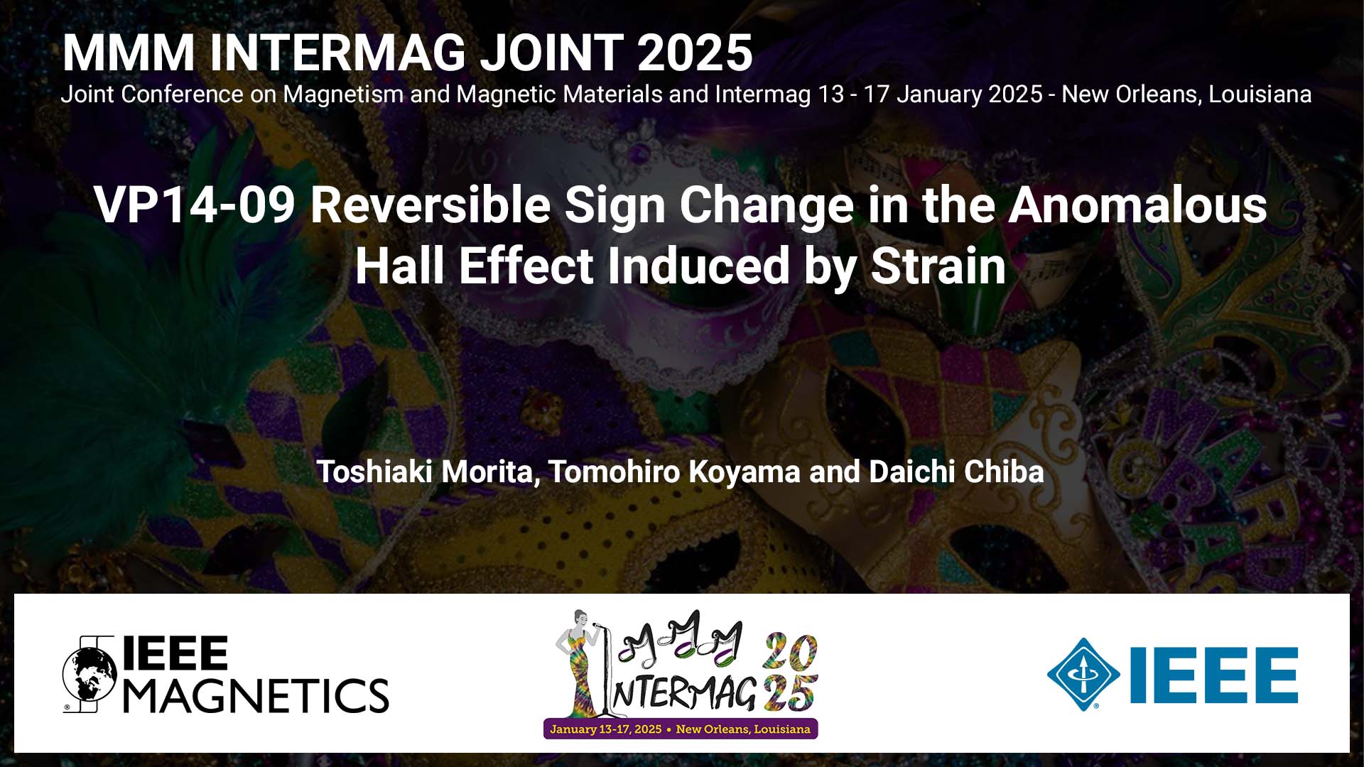 VP14-09 Reversible Sign Change in the Anomalous Hall Effect Induced by ...