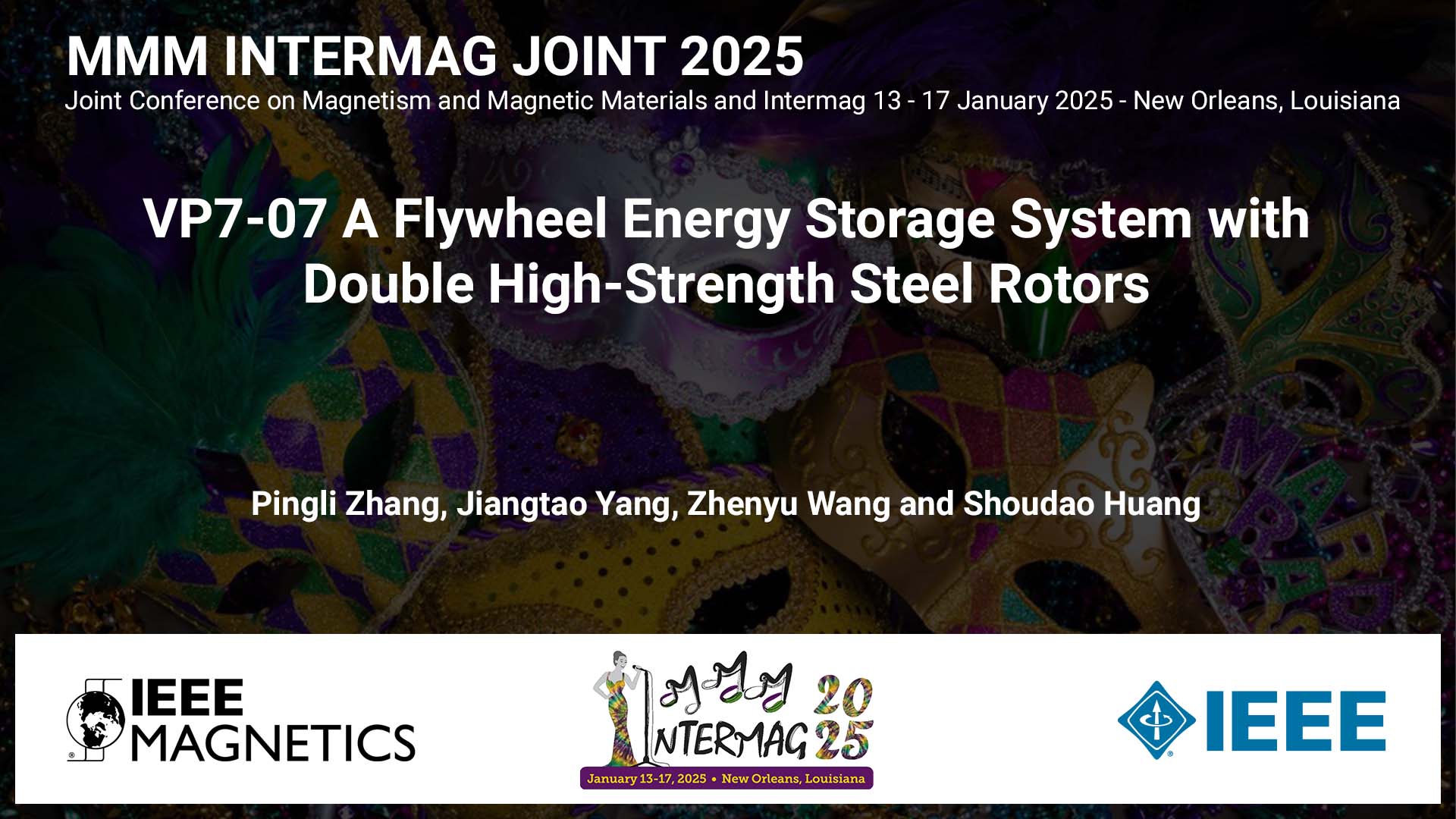 VP7-07 A Flywheel Energy Storage System with Double High-Strength Steel ...