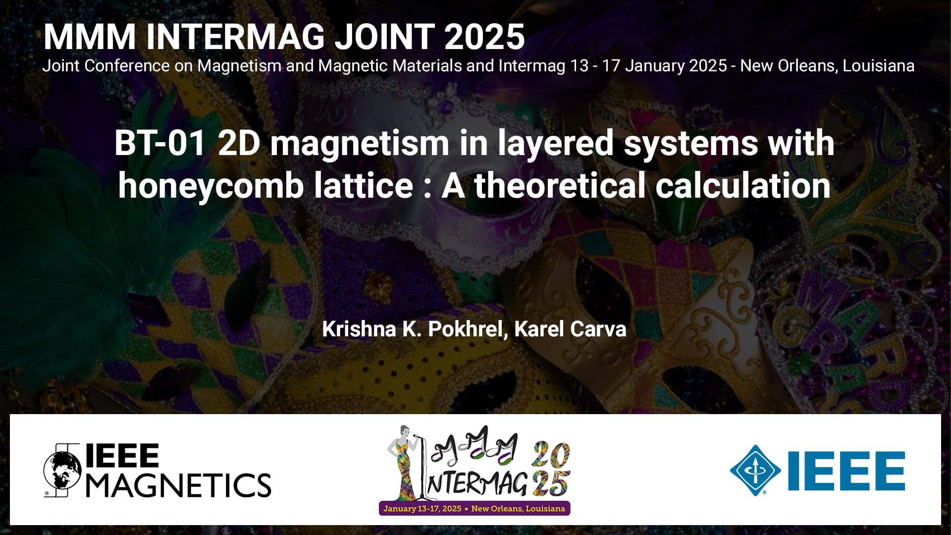 BT-01 2D magnetism in layered systems with honeycomb lattice : A ...