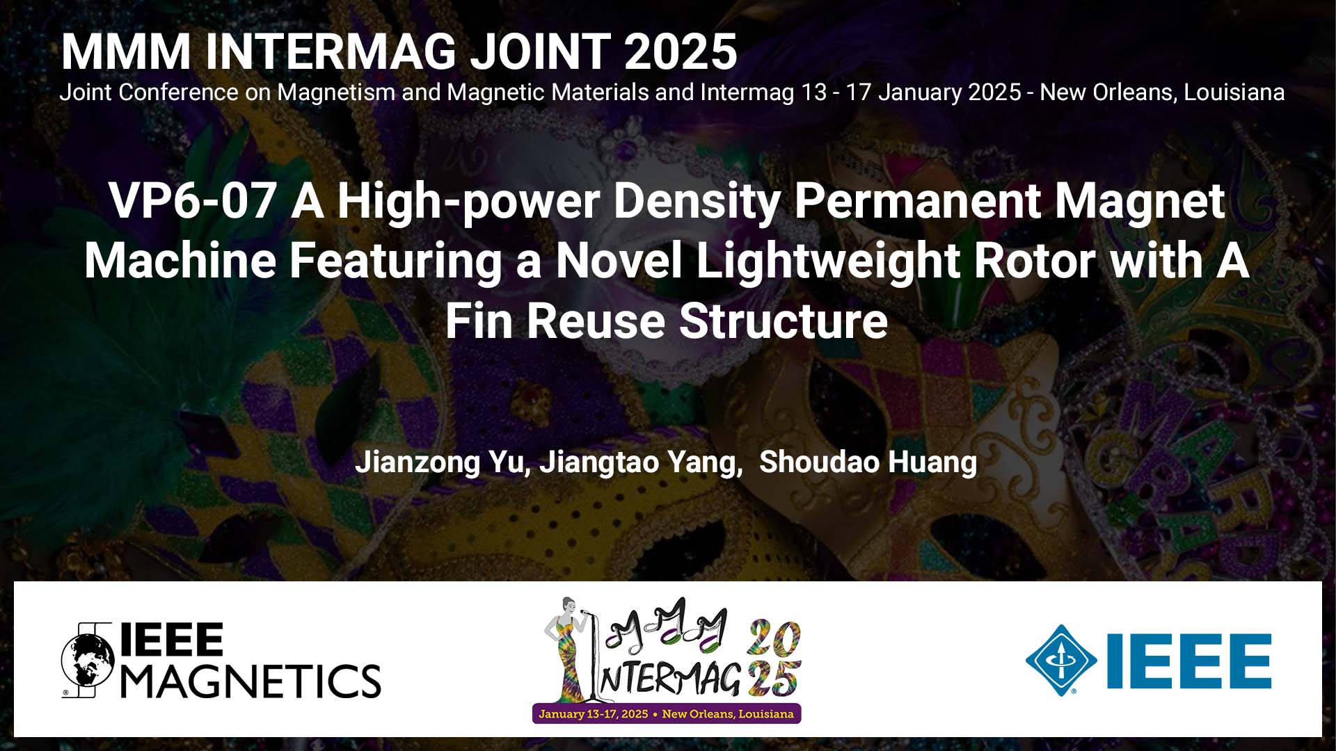 VP6-07 A High-power Density Permanent Magnet Machine Featuring a Novel ...