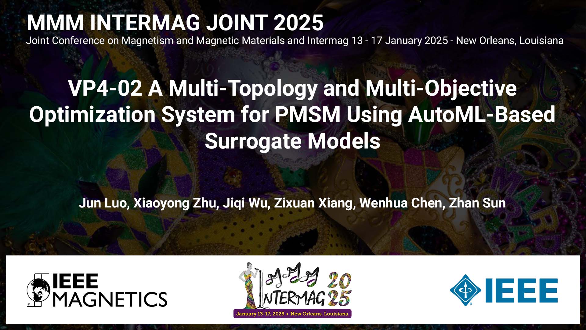VP4-02 A Multi-Topology and Multi-Objective Optimization System for PMSM Using AutoML-Based ...