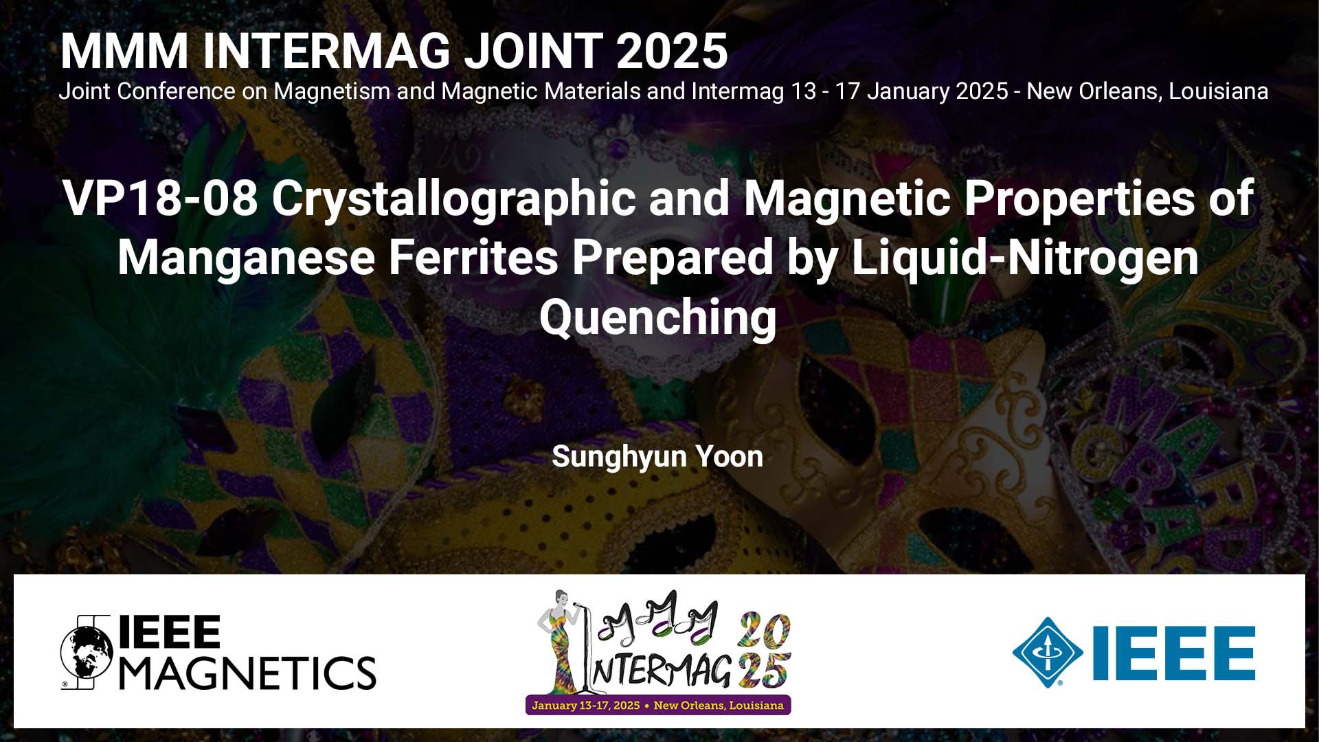 VP18-08 Crystallographic and Magnetic Properties of Manganese Ferrites ...
