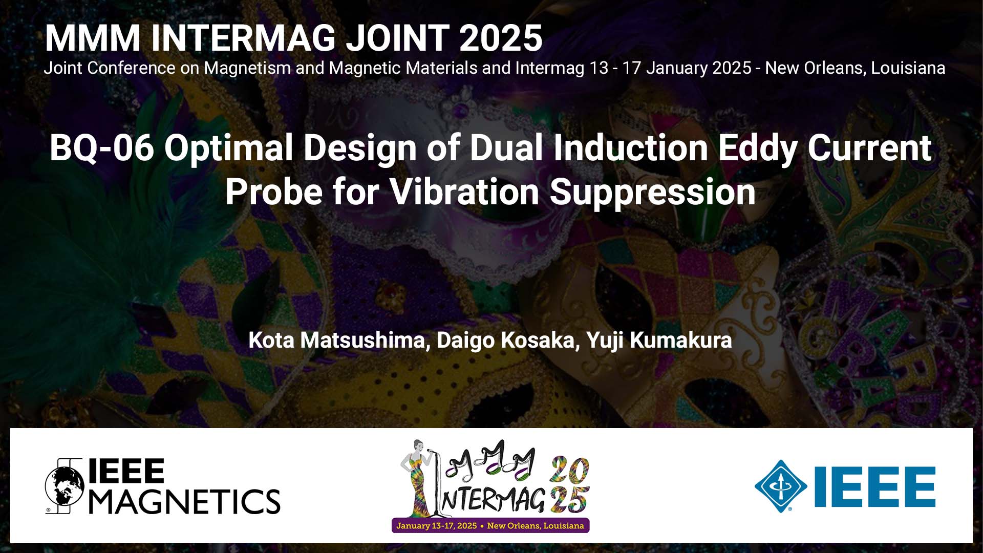 BQ-06 Optimal Design of Dual Induction Eddy Current Probe for Vibration ...