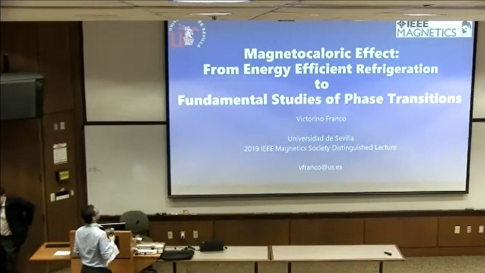 IEEE Magnetics Society DL 2019 - Victorino Franco (Magnetocaloric Effect) | IEEE Resource Center