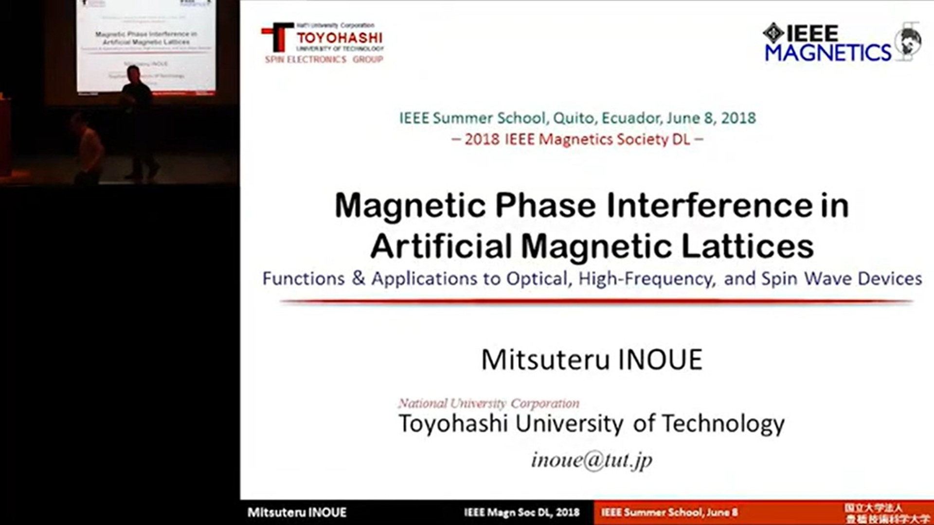 IEEE Magnetics Society DL 2018 - Mitsuteru Inoue (Magnetic Phase ...
