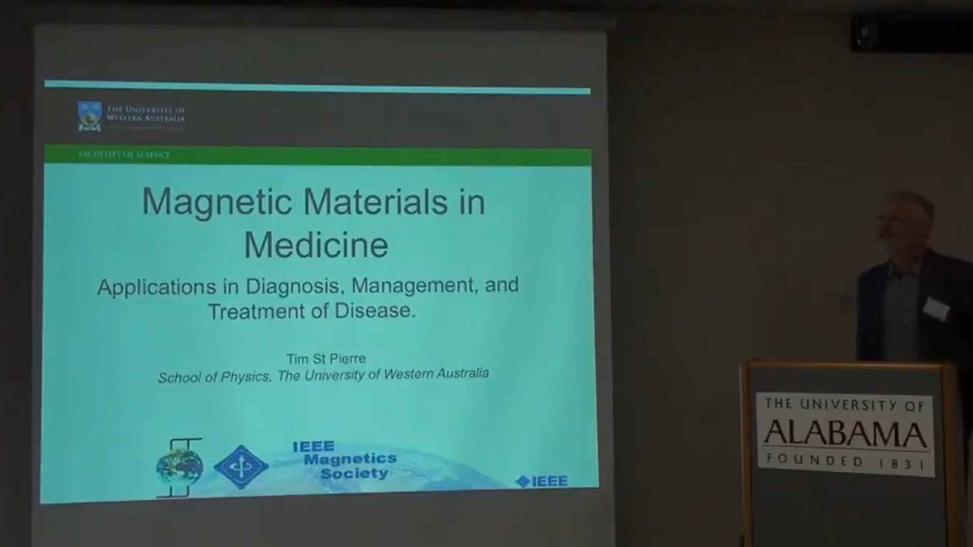 IEEE Magnetics society DL 2014 - Tim St Pierre (Magnetic Materials in ...