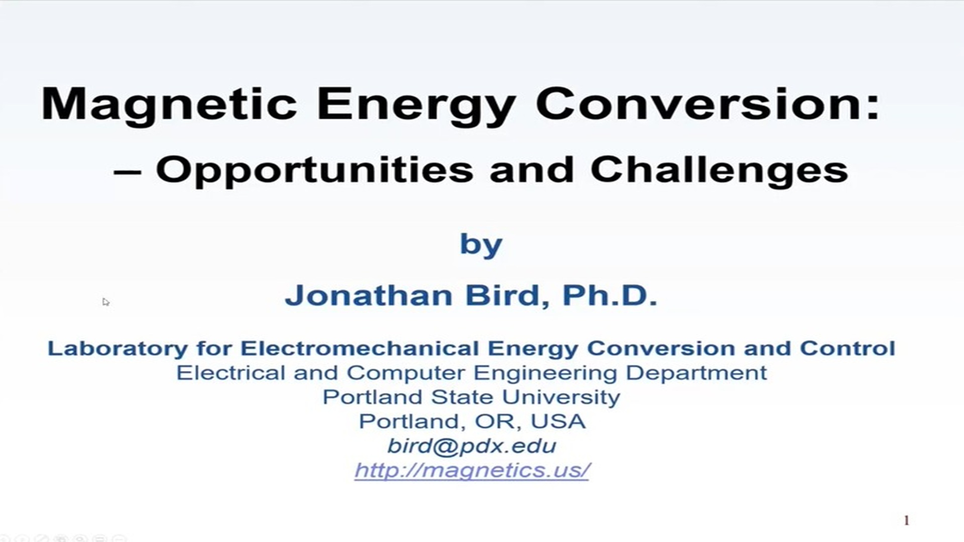 Magnetic Energy Conversion – Opportunities and Challenges | IEEE ...