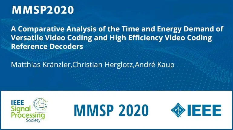 MMSP 2020 Virtual Conference - Presentation Videos Product Bundle ...