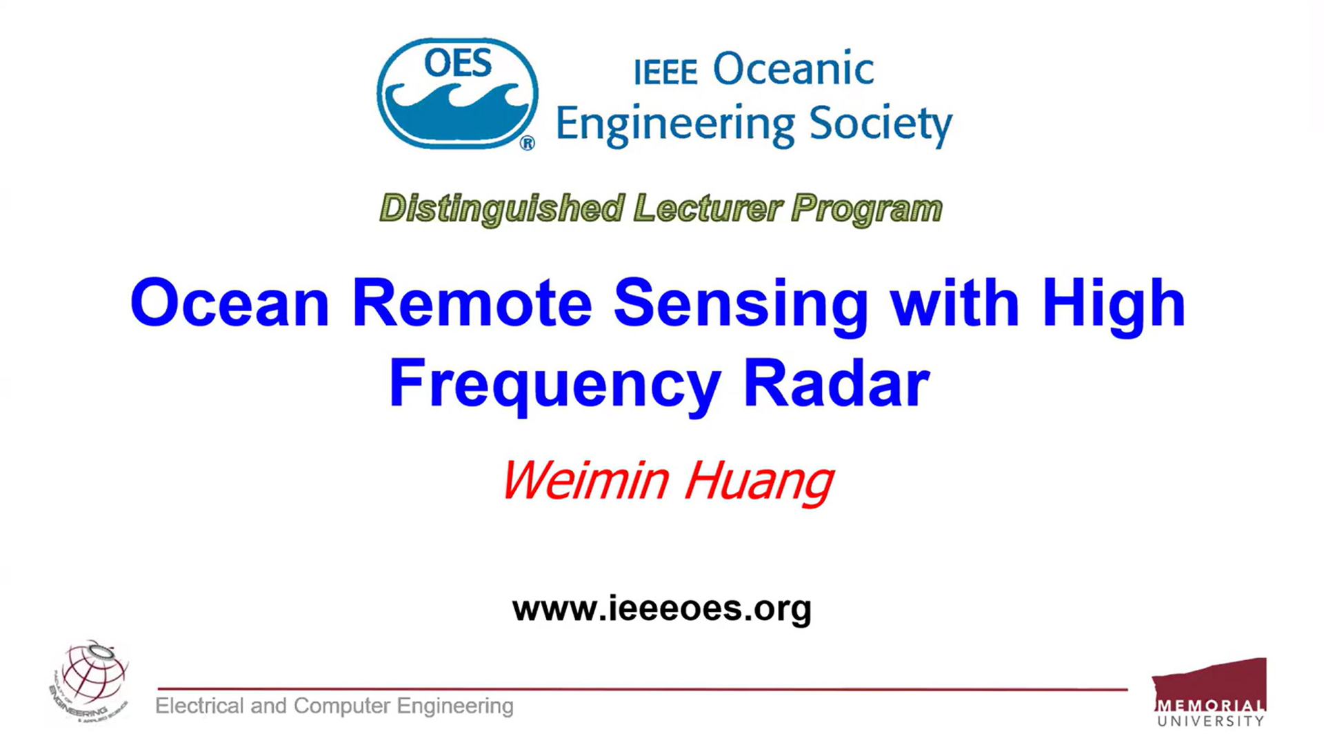 Ocean Remote Sensing with High Frequency Radar | URC | IEEE Universal ...