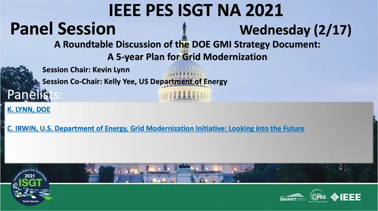 Conference Bundle: IEEE PES ISGT NA 2021 presentations and videos ...