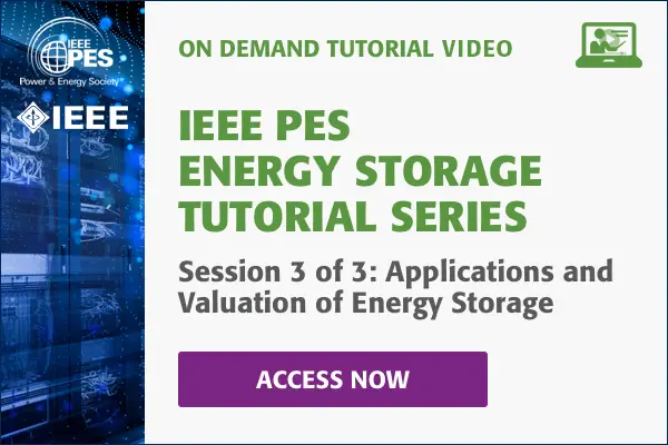 Tutorial Bundle: Grid Energy Storage Technology, Sessions 1, 2 & 3 with Educational Credits ...