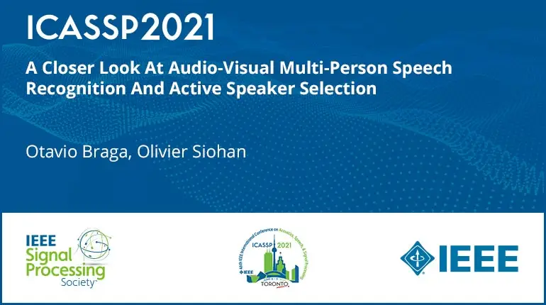 ICASSP 2021 Virtual Conference - Presentation Videos Product Bundle | IEEE Resource Center