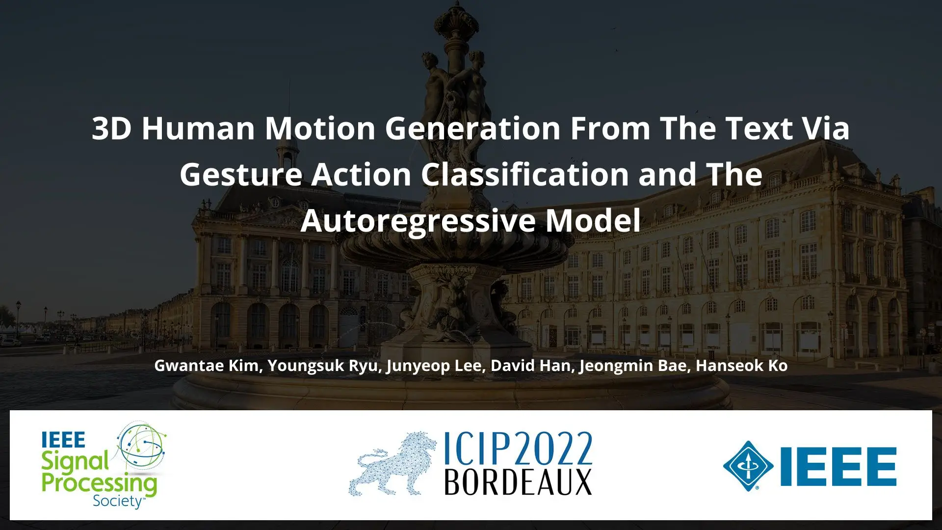 Icip 2022 October 16 19 2022 Bordeaux France Presentation Videos Product Bundle Ieee