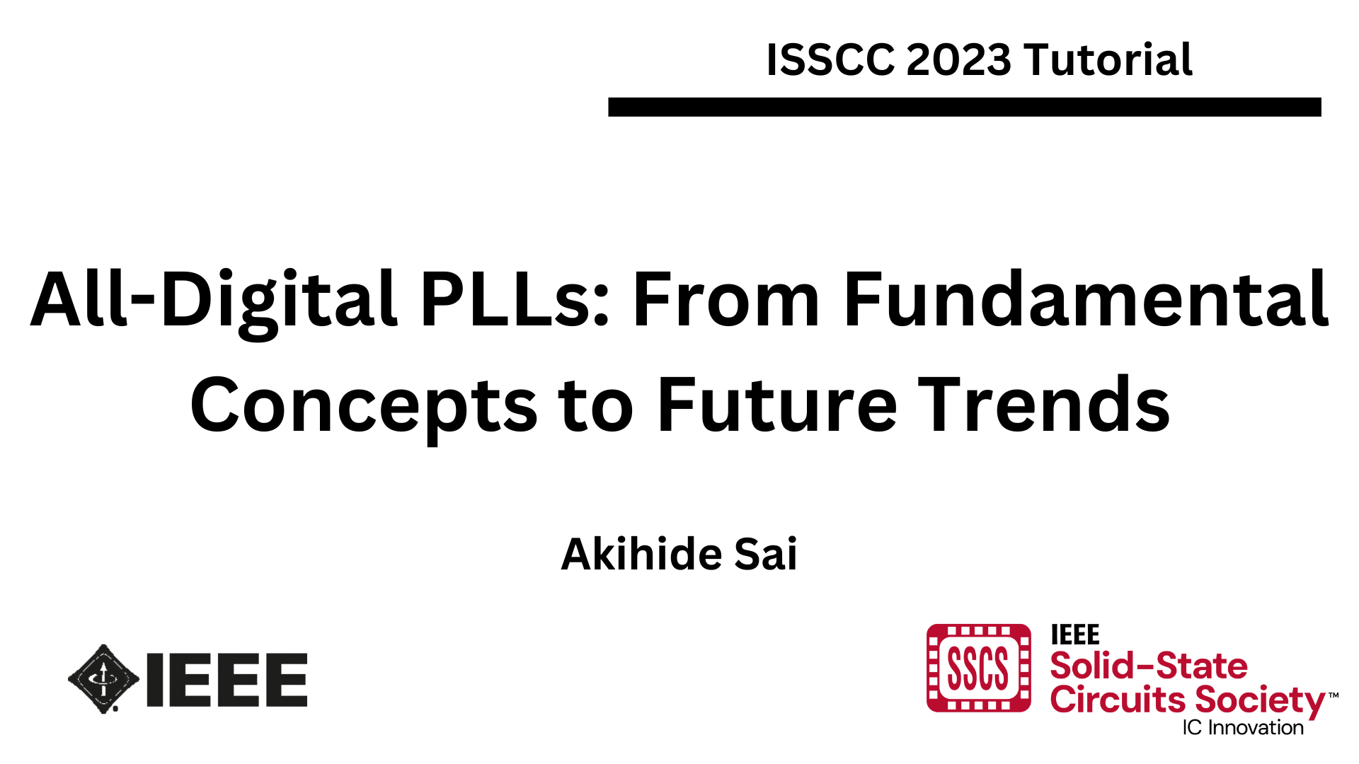 All-Digital PLLs: From Fundamental Concepts to Future Trends Video ...